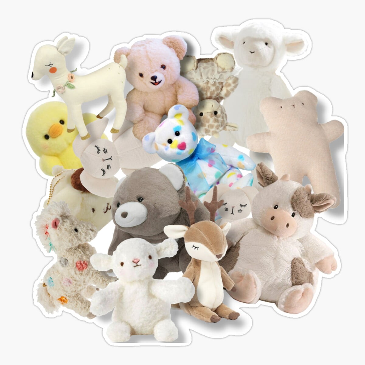 DOPASTICKER Stuffie Collection Sticker, Phone Sticker Car Stickers ...