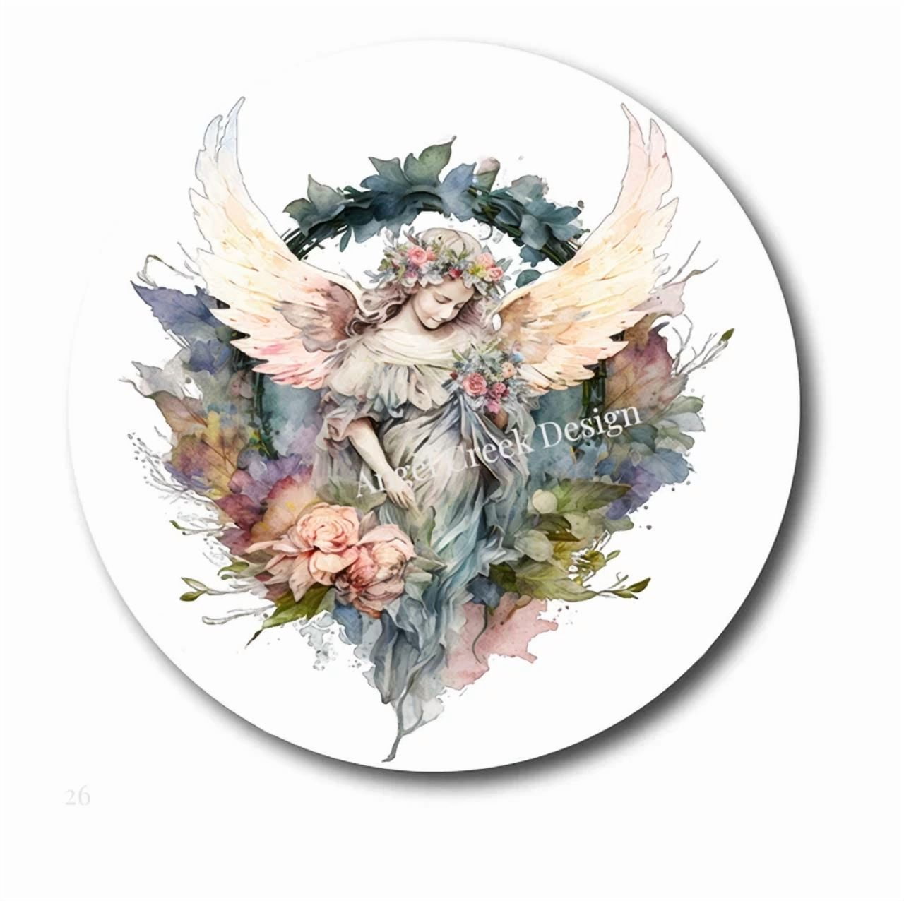 DOPASTICKER Stunning Victorian Angel Fairy Scrapbook Stickers Angel ...