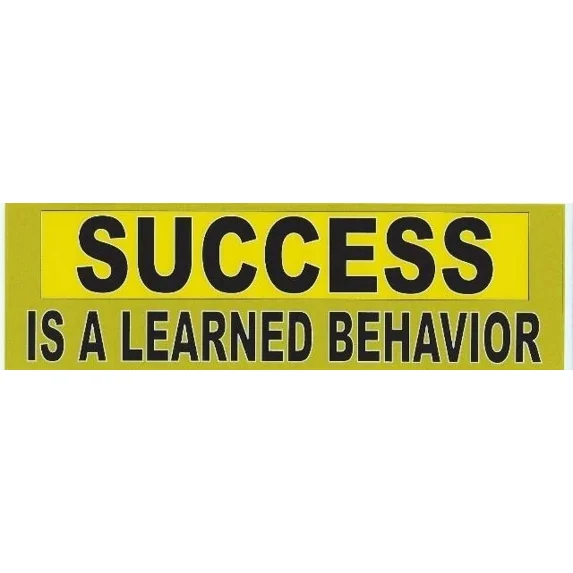 DOPASTICKER Success Is A Learned Behavior Sticker Car Truck Sticker ...