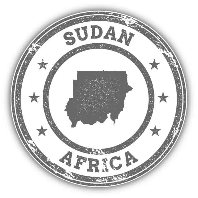 DOPASTICKER Sudan Map Africa Grunge Rubber Stamp Sticker Decal Phone ...