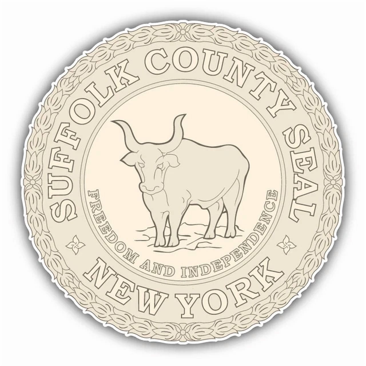 DOPASTICKER Suffolk County Seal Sticker Decal Phone Decal Water Bottle ...