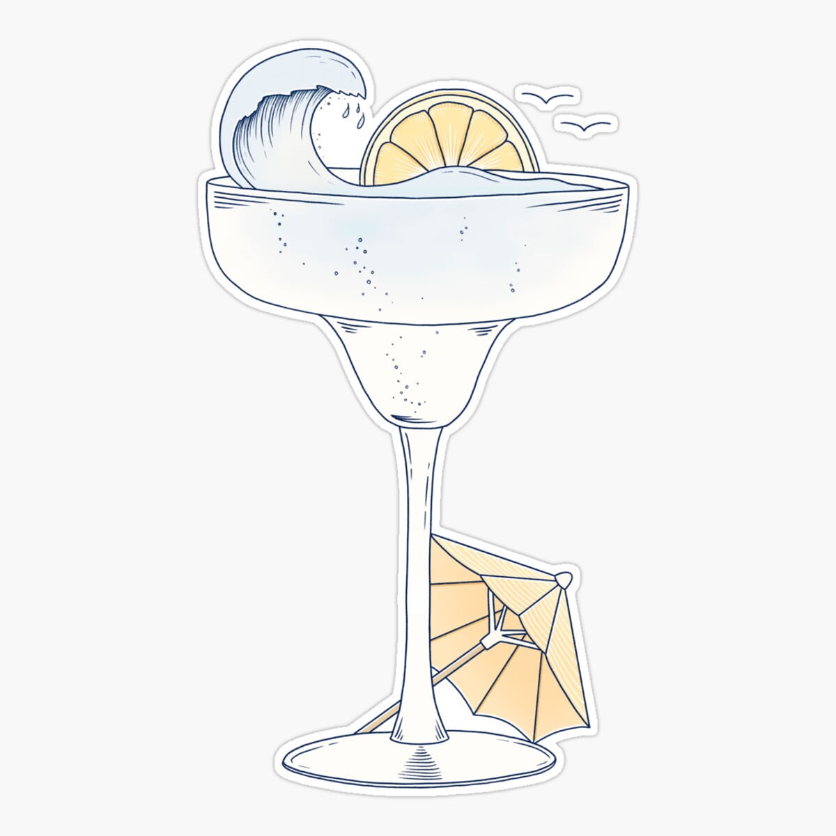 DOPASTICKER Summer Cocktail Sticker, Phone Sticker Car Stickers ...