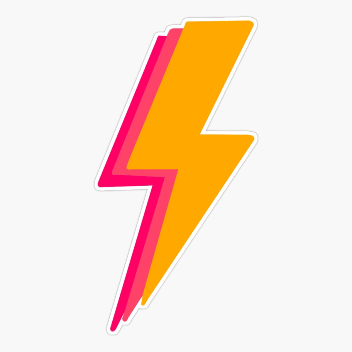 DOPASTICKER Summer Lightning Bolt Sticker, Phone Sticker Car Sticker ...