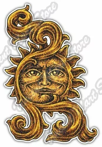DOPASTICKER Sun Day Light Smiling Solar System Energy Car Sticker Decal ...