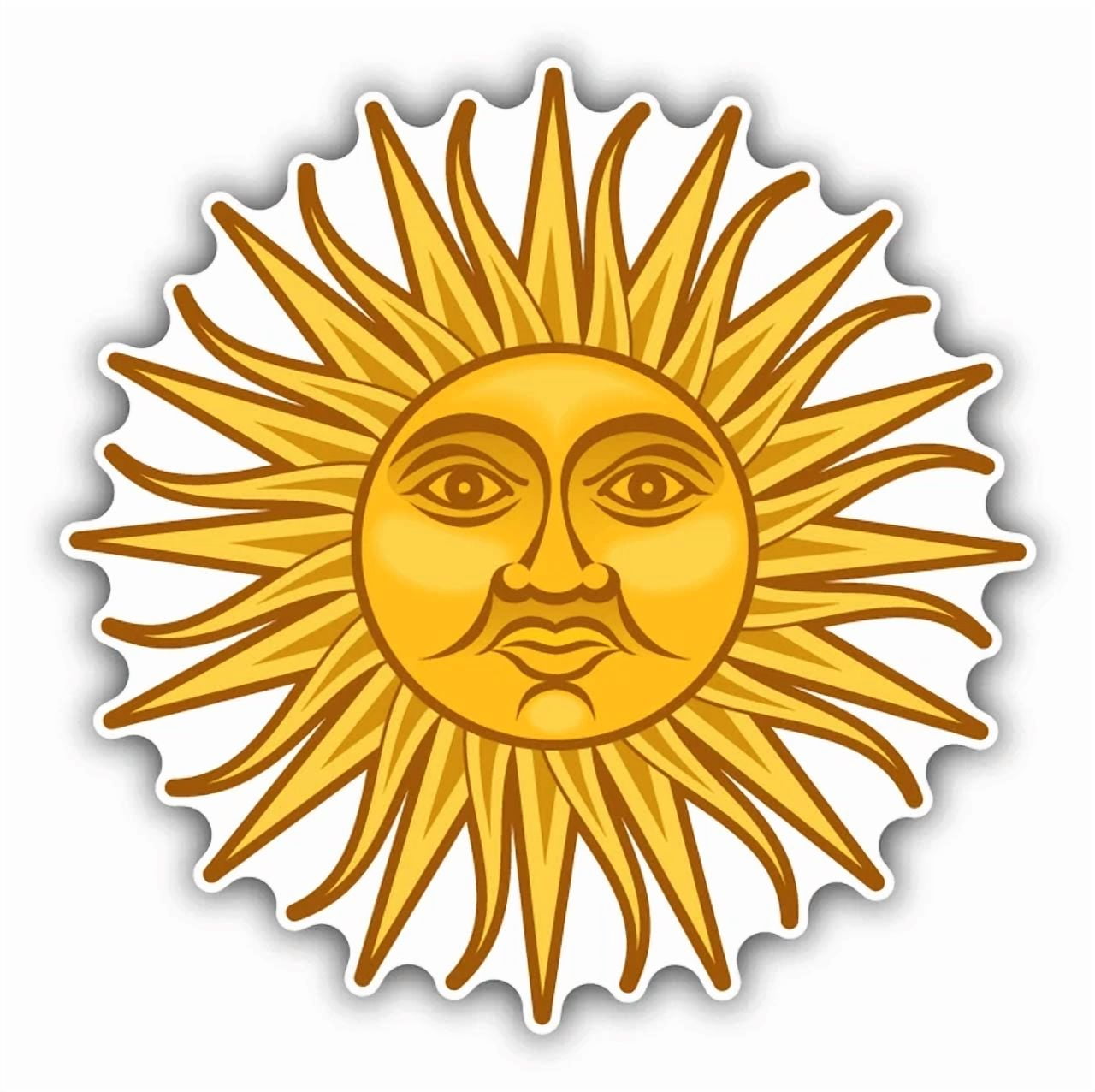 DOPASTICKER Sun Of May Sol De Mayo Sticker Decal Phone Decal Water ...