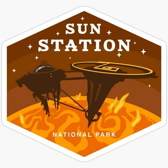 DOPASTICKER Sun Station National Park Sticker Phone Sticker, Latop ...
