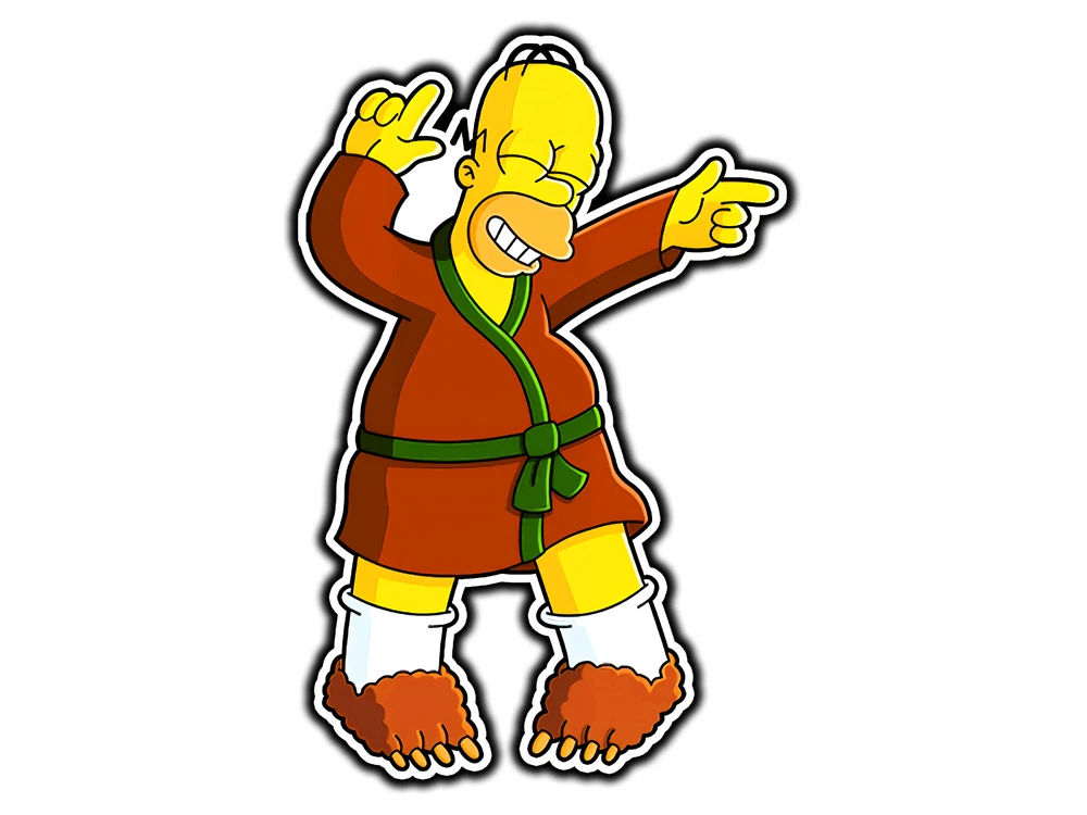DOPASTICKER Sunday Morning Homer Sticker Decal Phone Decal Water Bottle ...