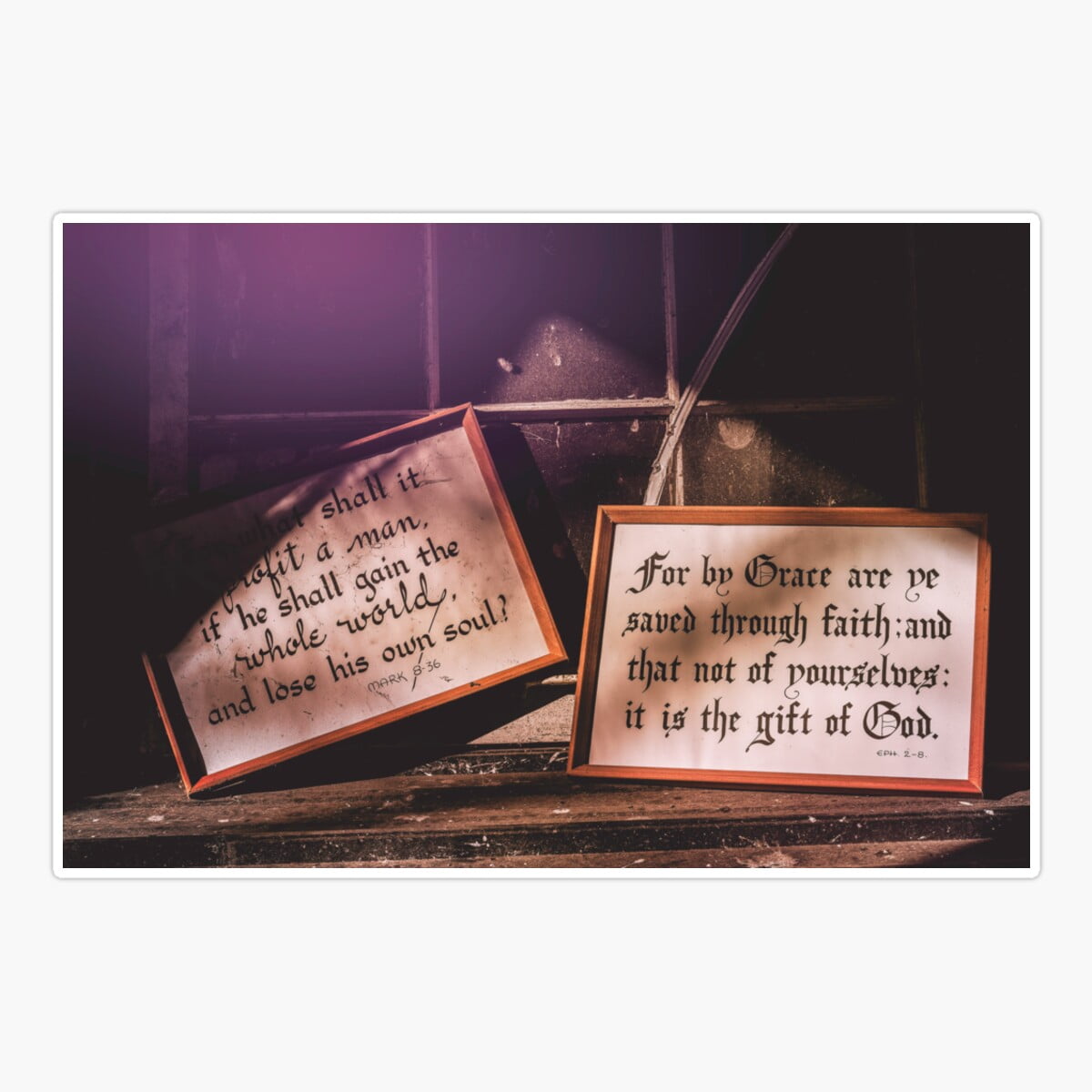 DOPASTICKER Sunlit Scripture 2 Sticker, Phone Sticker Water Bottle ...