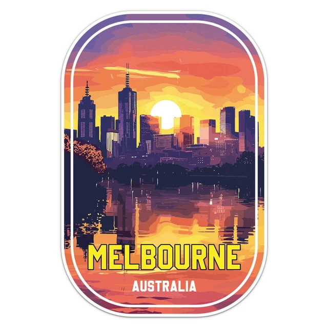DOPASTICKER Sunrise Australia Melbourne City Sticker Decal Phone Decal ...