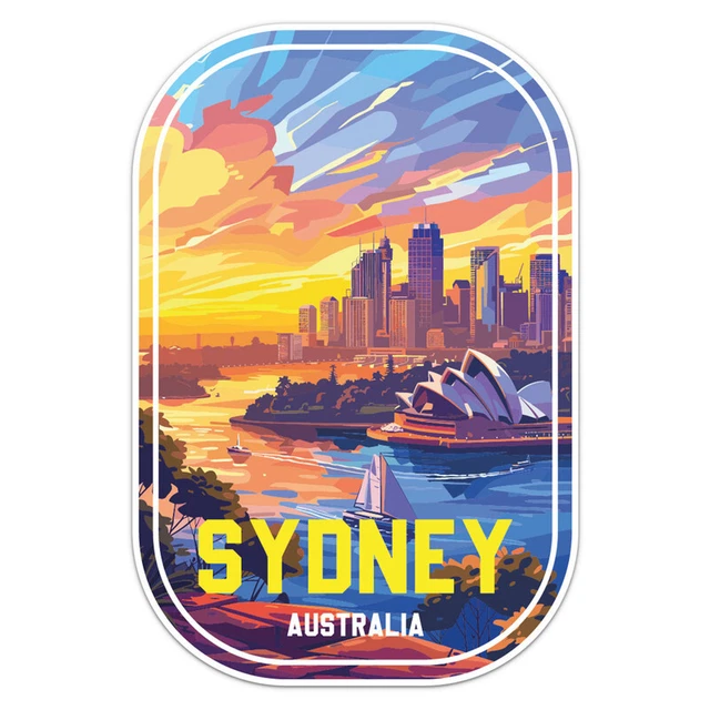 DOPASTICKER Sunrise Australia Sydney City Sticker Decal Phone Decal ...