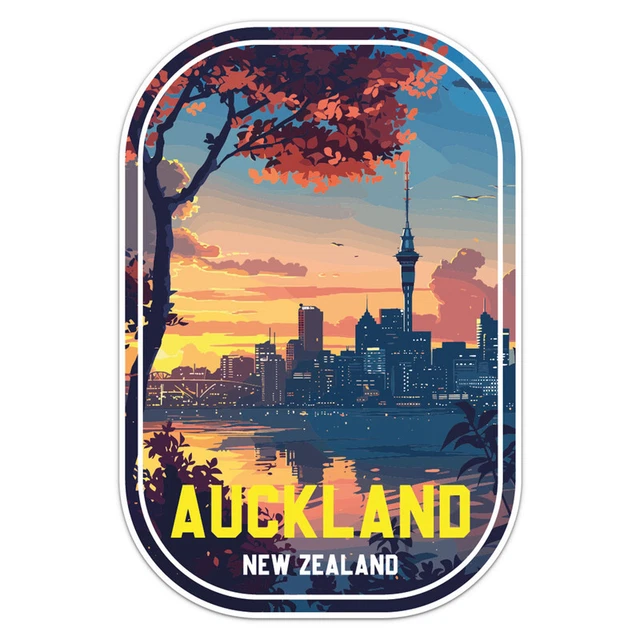 DOPASTICKER Sunrise New Zealand Auckland City Sticker Decal Phone Decal ...