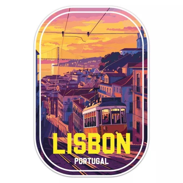 DOPASTICKER Sunrise Portugal Lisbon City Sticker Decal Phone Decal ...