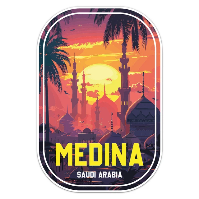DOPASTICKER Sunrise Saudi Arabia Medina City Sticker Decal Phone Decal ...