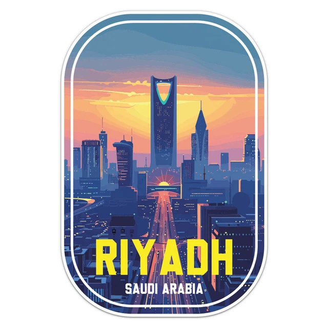 DOPASTICKER Sunrise Saudi Arabia Riyadh City Sticker Decal Phone Decal ...