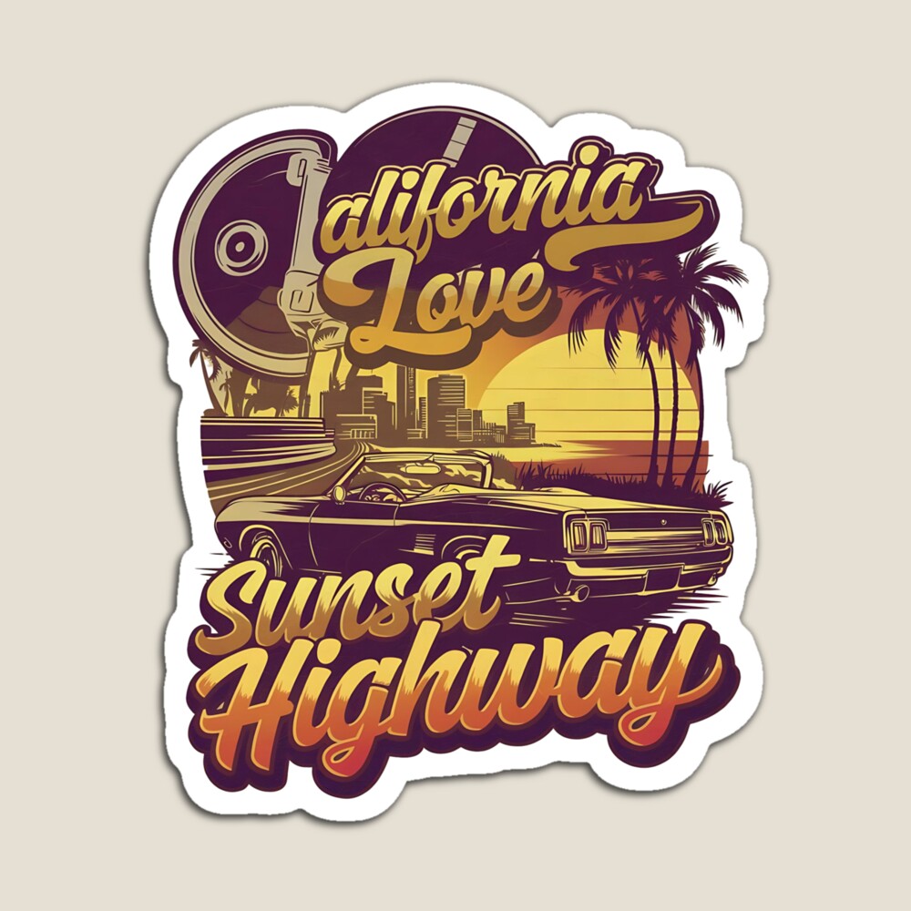DOPASTICKER Sunset Highway - California - San Francisco County - Carmel ...