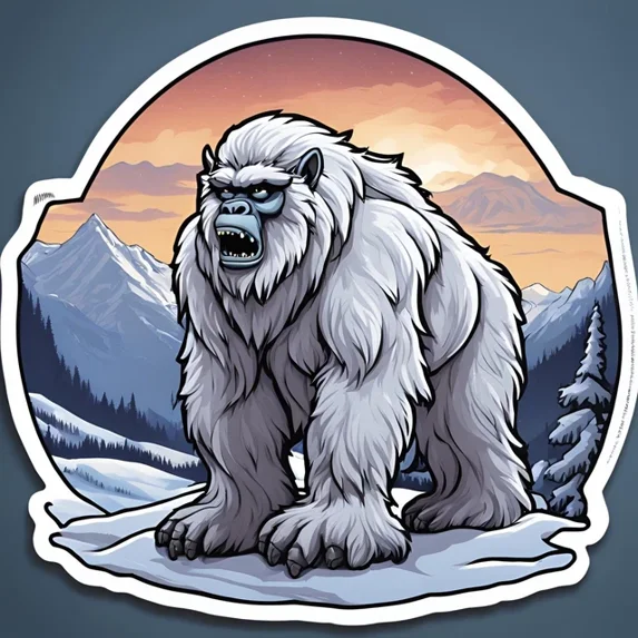 DOPASTICKER Sunset Yeti Sticker Phone Decal Water Bottle Stickers, Cars ...
