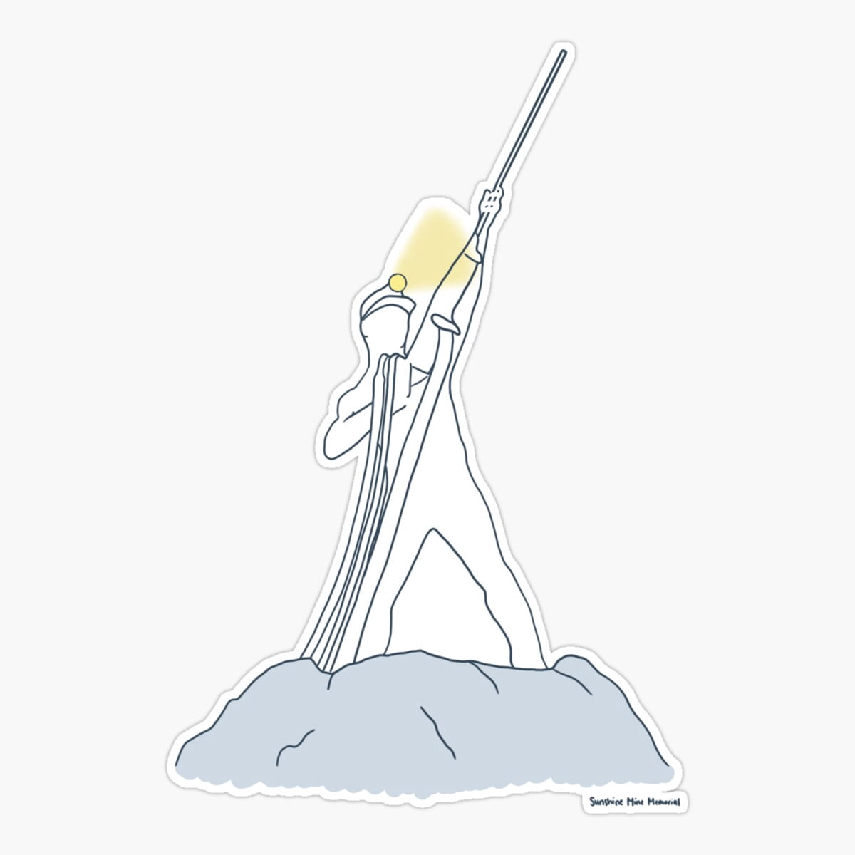 DOPASTICKER Sunshine Mine Memorial Sticker, Phone Sticker Car Sticker ...