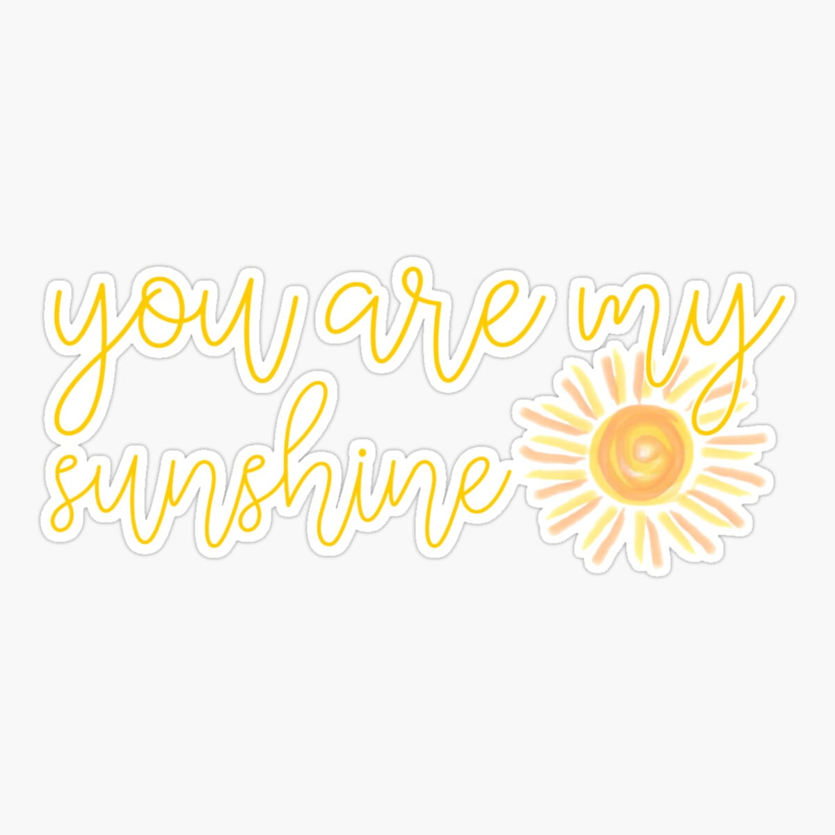DOPASTICKER Sunshine Sticker, Phone Sticker Water Bottle Sticker Car ...