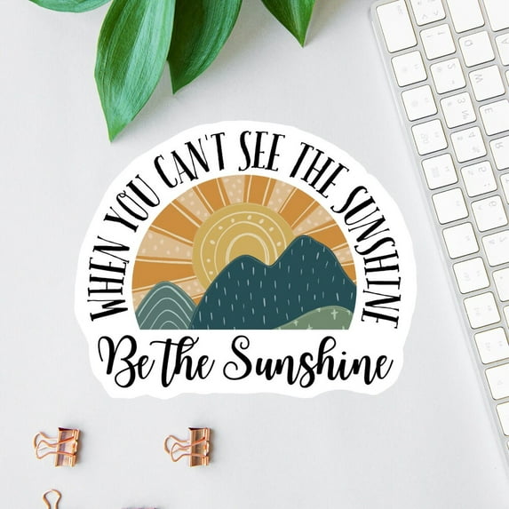 DOPASTICKER Be The Sunshine Stickers, Boho Mountain Sticker, Sunshine ...