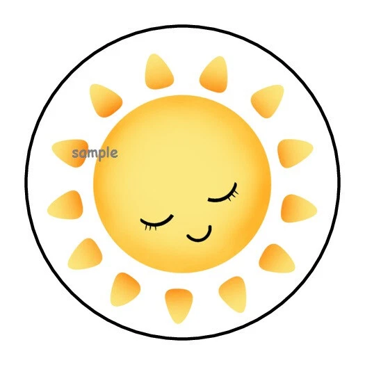 DOPASTICKER Sunshine Stickers Sun Phone Decal Water Bottle Stickers ...
