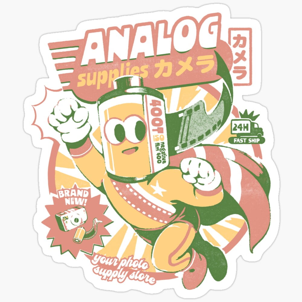 DOPASTICKER Super Analog Hero Perfect Gift Everyone Phone Decal Water ...