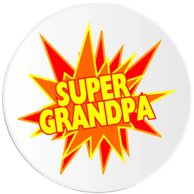 DOPASTICKER Super Grandpa Sticker, Grandfather Father'S Day Phone Decal ...