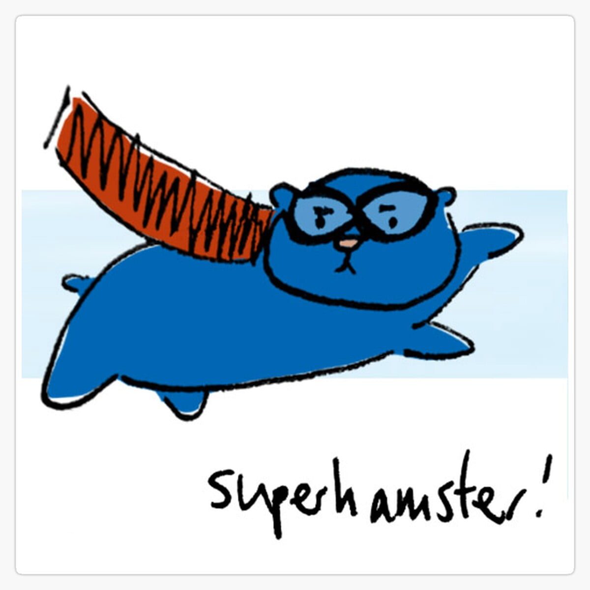 DOPASTICKER Super Hamster Sticker, Phone Sticker Car Stickers, Birthday ...