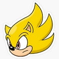 DOPASTICKER Super Hedgehog'S Face Sticker Phone Sticker, Latop Sticker ...