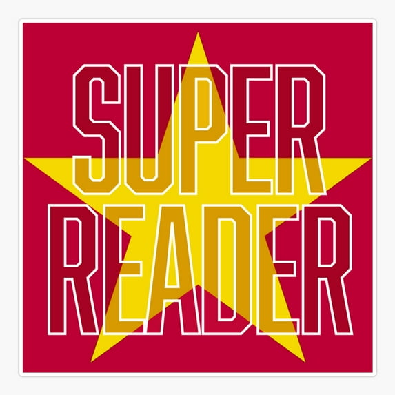 DOPASTICKER Super Reader Sticker, Phone Sticker Water Bottle Sticker ...