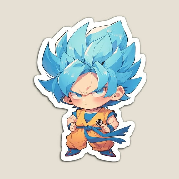 DOPASTICKER Super Saiyan Blue G0Ku Decorative Laptop, Phone Stickers ...