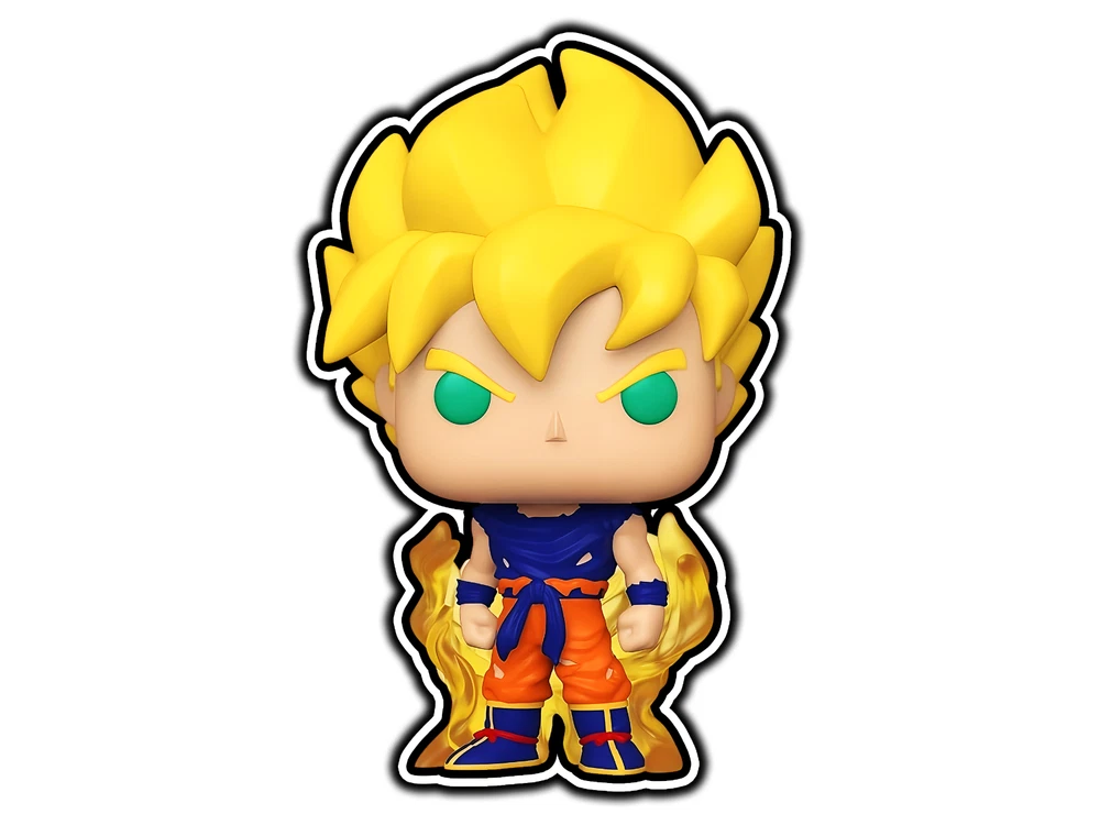 DOPASTICKER Super Saiyan Goku #860 Sticker Decal Phone Decal Water ...