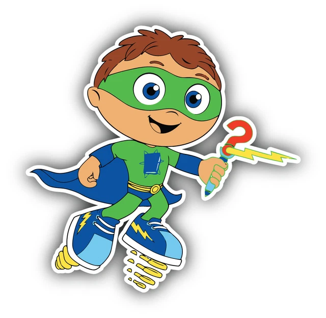 DOPASTICKER Super Why Cartoon Sticker Decal Phone Decal Water Bottle ...