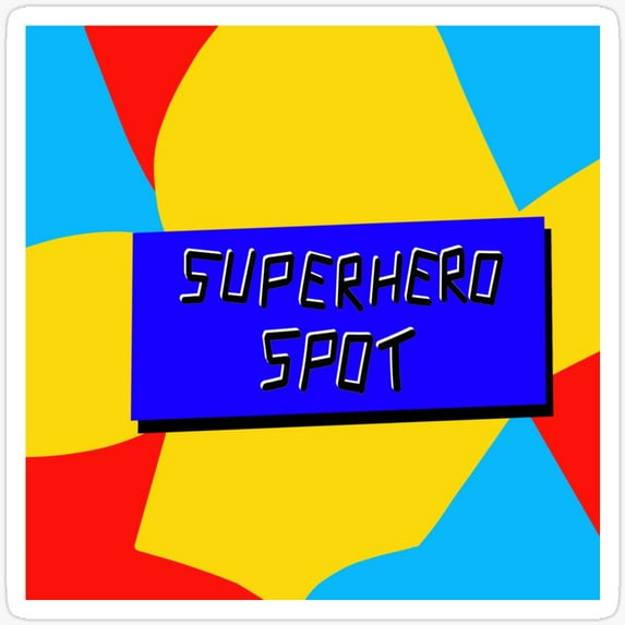 DOPASTICKER Superhero Spot Logo Sticker Phone Sticker, Latop Sticker ...
