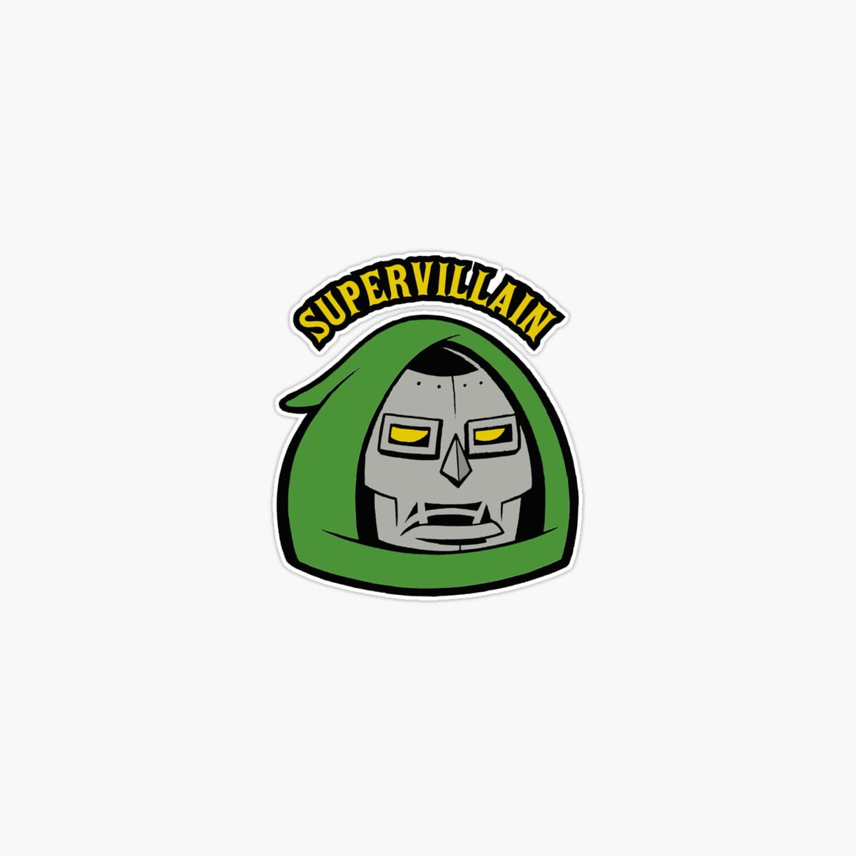 DOPASTICKER Supervillain Sticker, Phone Sticker Water Bottle Sticker ...