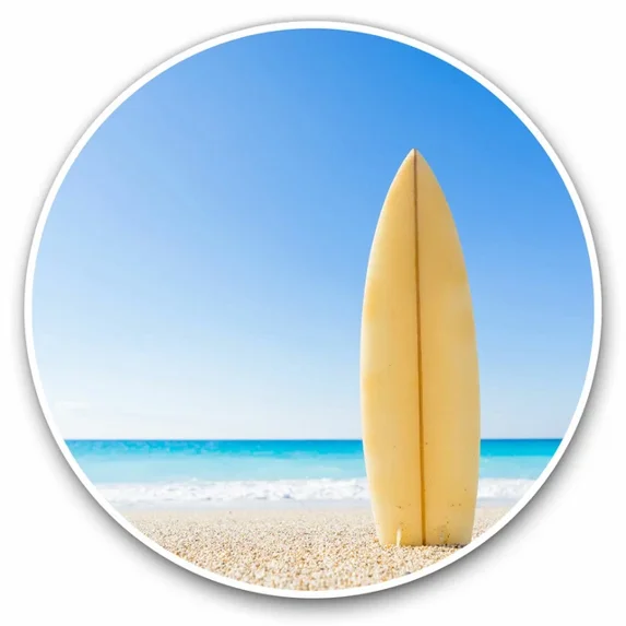 DOPASTICKER Surfboard Surf Surfer Cool Cool Gift Decorative Laptop ...