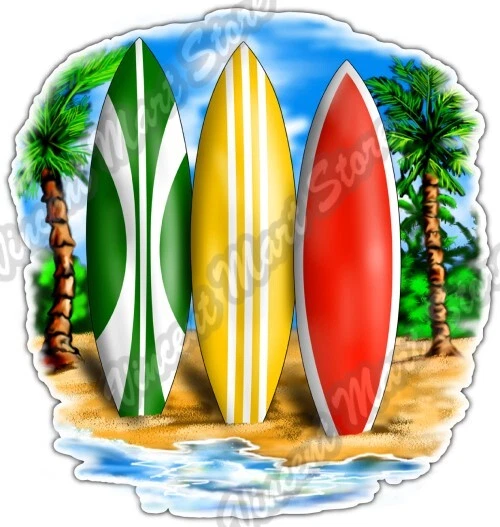 DOPASTICKER Surfboards Surfboard Surf Summer Surfer Car Sticker Decal ...