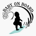 DOPASTICKER Surfing Boy Baby On Board, Dark Sticker, Phone Sticker Car ...