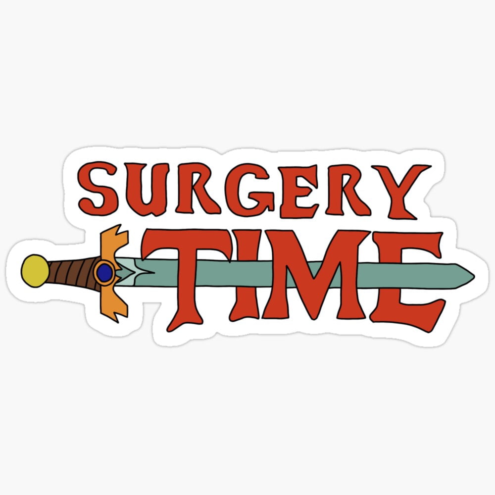 DOPASTICKER Surgery Time Perfect Gift Everyone Phone Decal Water Bottle ...