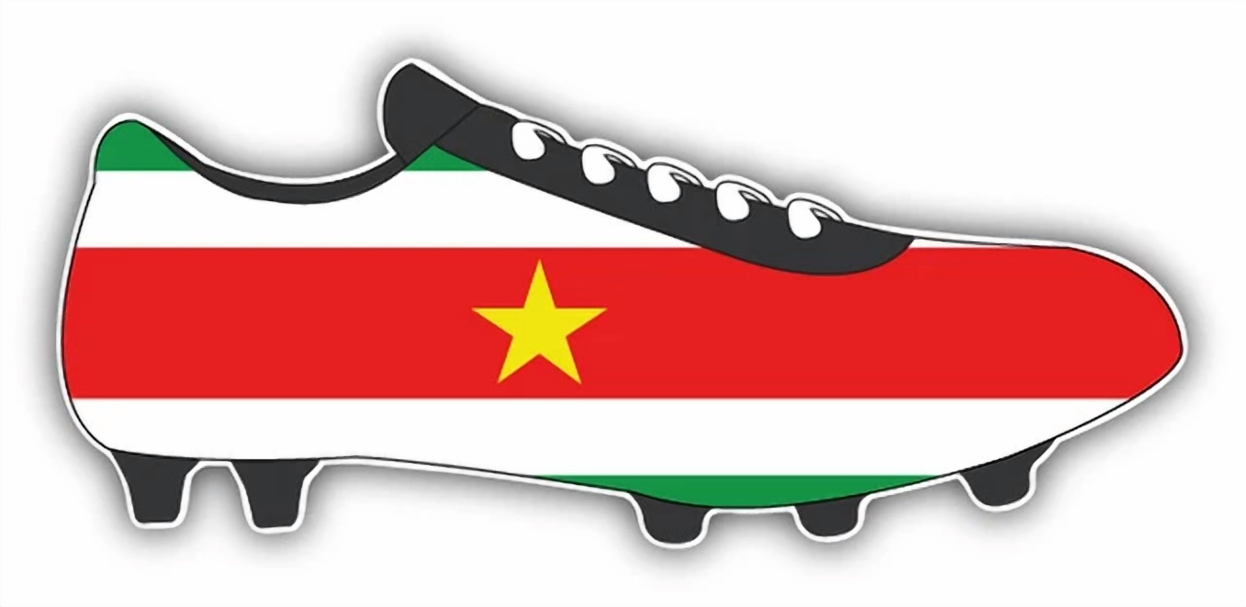 DOPASTICKER Suriname Flag Soccer Cleats Car Sticker Phone Decal Water ...