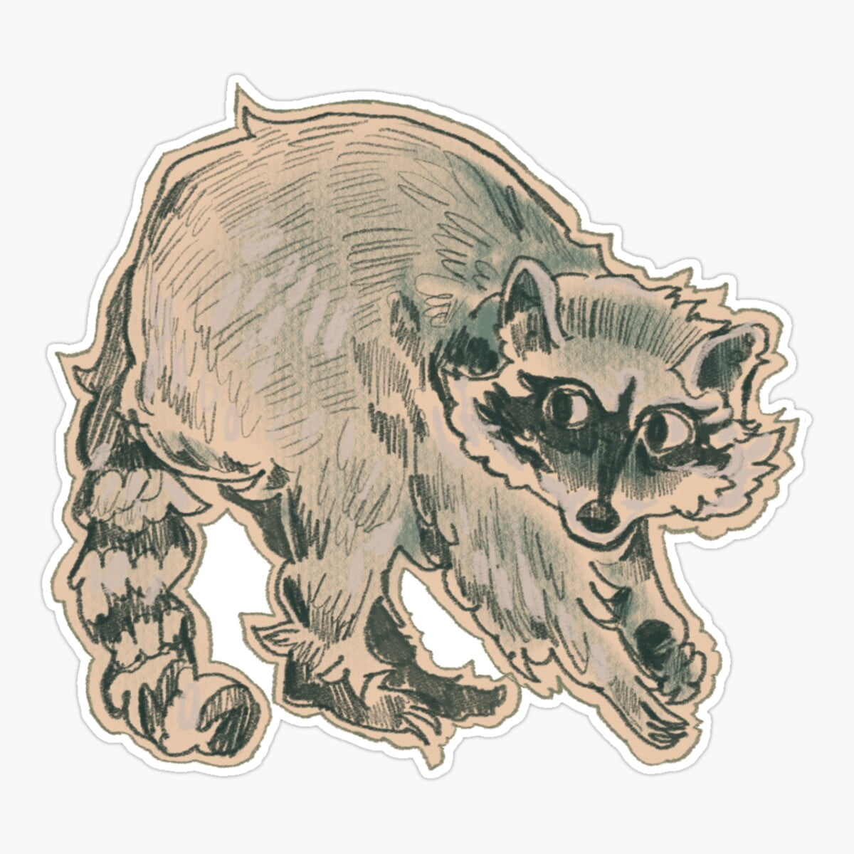 DOPASTICKER Suspicious Animal... Sticker, Phone Sticker Car Stickers ...