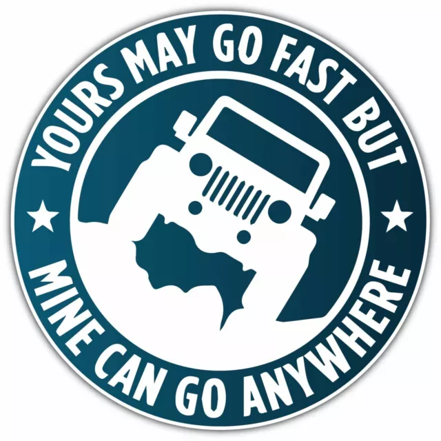 DOPASTICKER Suv Can Go Anywhere 4X4 Car Window Sticker Decal Phone ...
