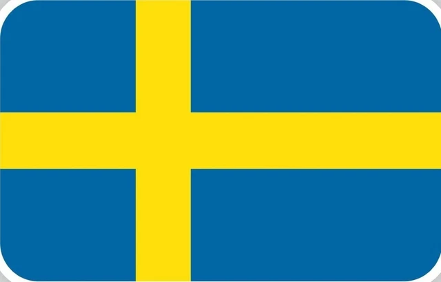 DOPASTICKER Sweden Flag Sticker Phone Decal Water Bottle Stickers, Cars ...