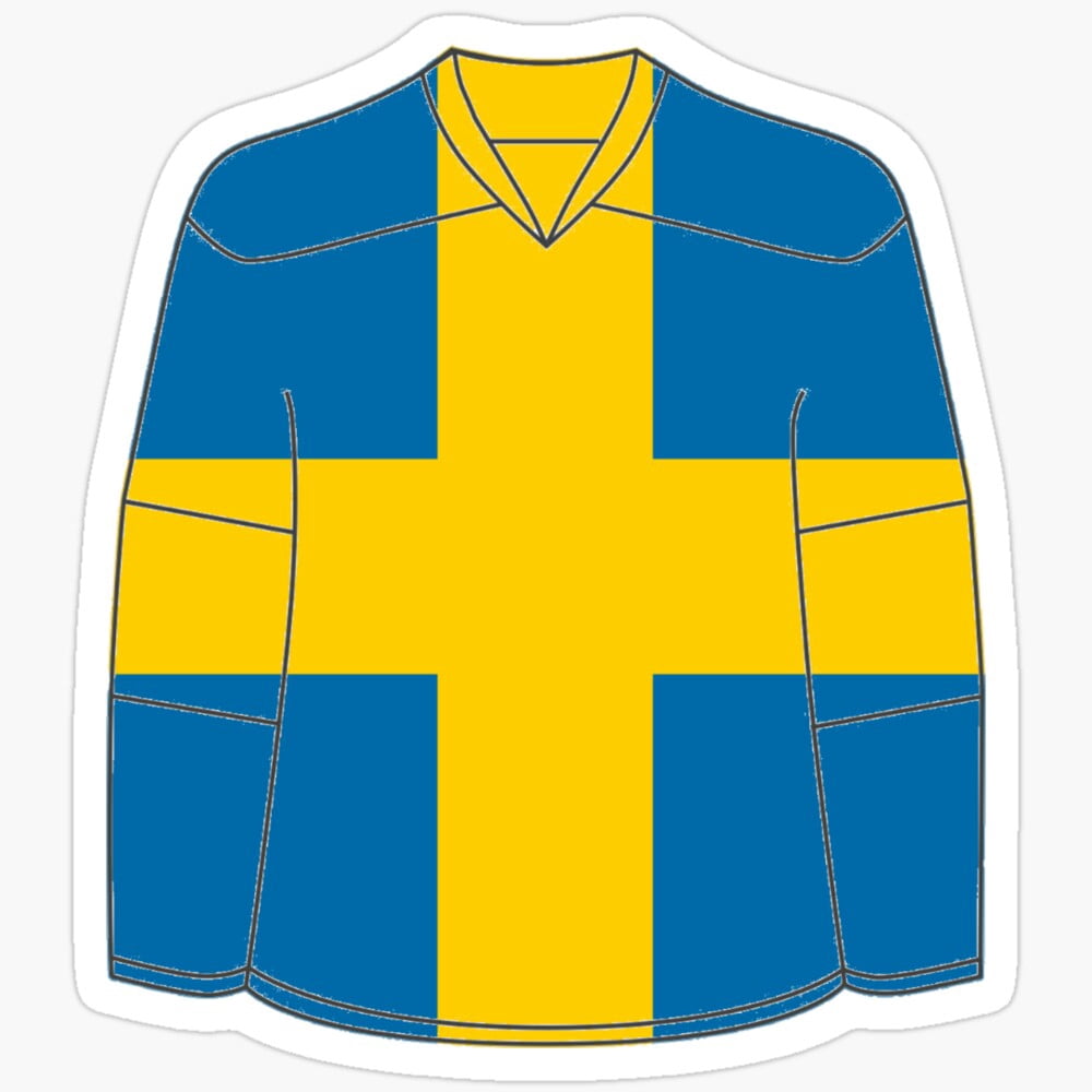 DOPASTICKER Sweden Hockey Jersey Gift You - Phone Stickers, Waterproof ...