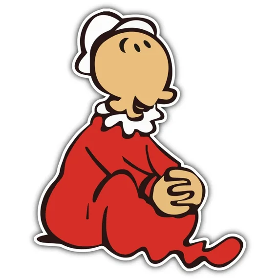 DOPASTICKER Swee'Pea Popeye The Sailor Swee Pea Car Window Locker ...
