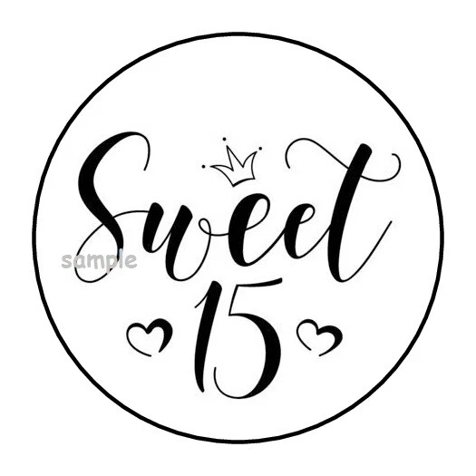 DOPASTICKER Sweet 15 Stickers Birthday Quinceanera Phone Decal Water ...