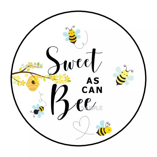 DOPASTICKER Sweet As Can Bee Be Stickers Baby Shower Bees Phone Decal ...