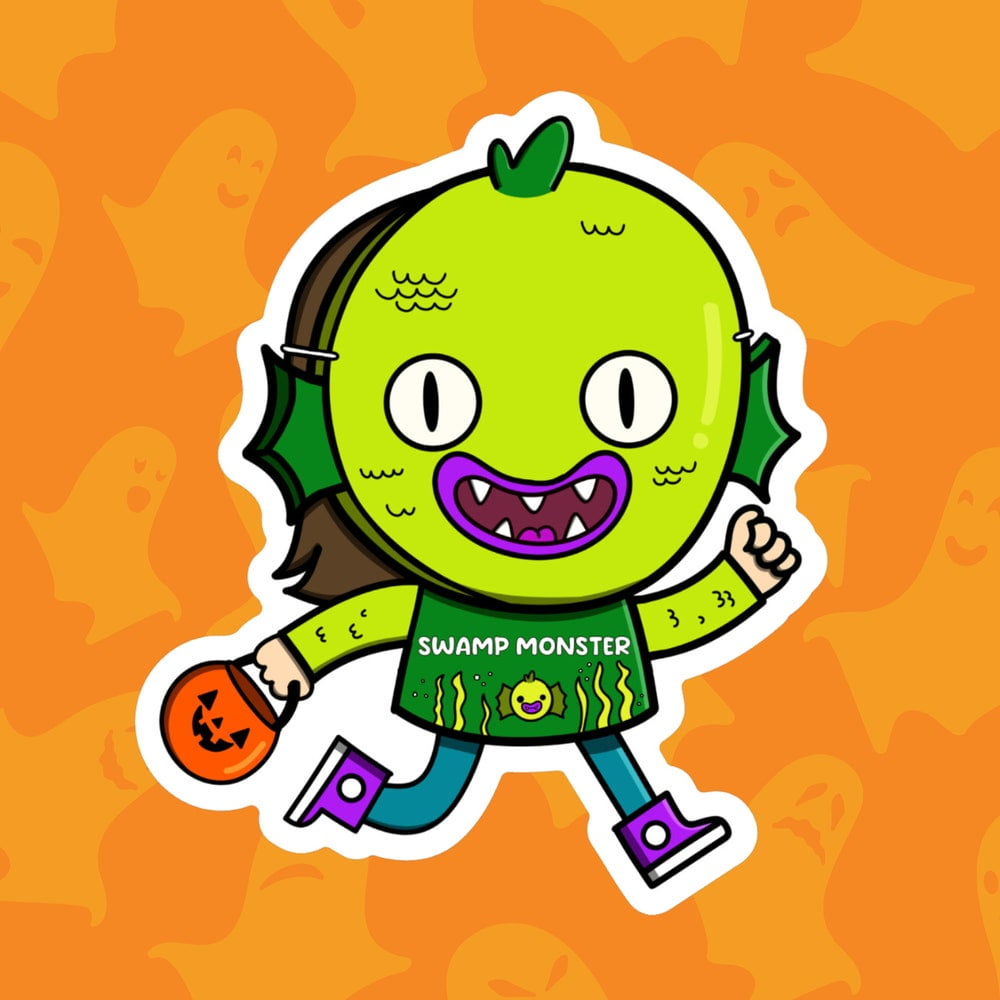 DOPASTICKER Sweet Haunt Night Sticker, Hal.Low.Een Kid Sticker, Cute ...