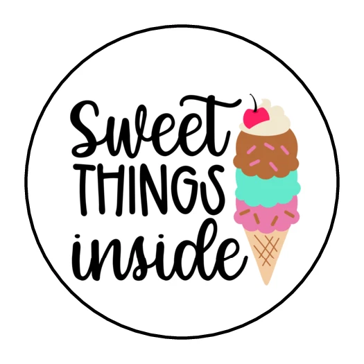 DOPASTICKER Sweet Things Inside Stickers Ice Cream Phone Decal Water ...