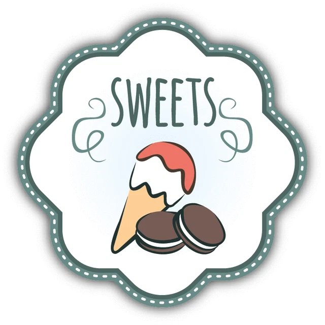 DOPASTICKER Sweets Food Ice Cream Cookie Sticker Decal Phone Decal ...
