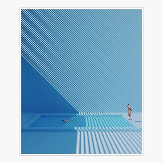 DOPASTICKER Swim Pool From Hockney Sticker, Phone Sticker Car Sticker ...